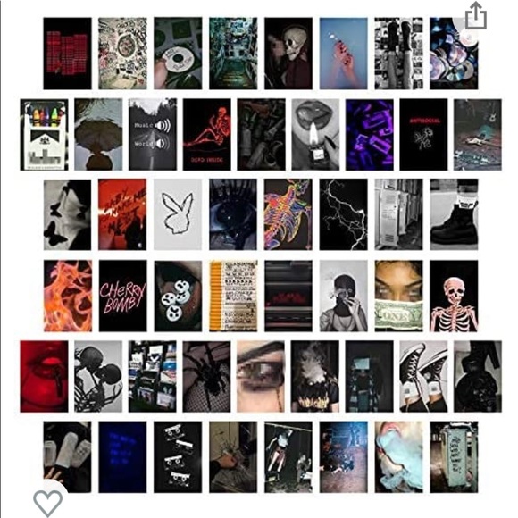Wall Decor | 5pcs Grunge Aesthetic Wall Collage Photos | Poshmark